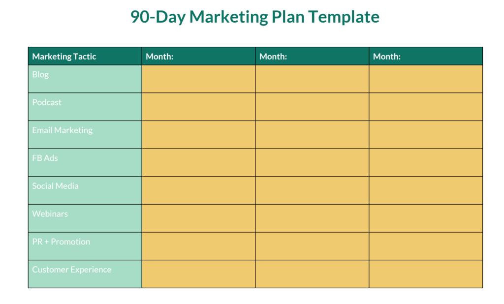 Marketing Action Plan Templates Excel - Word Excel PDF Formats