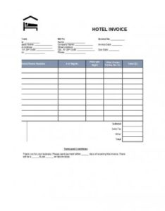 7+ Free Hotel Bill Formats - Word Excel PDF Formats